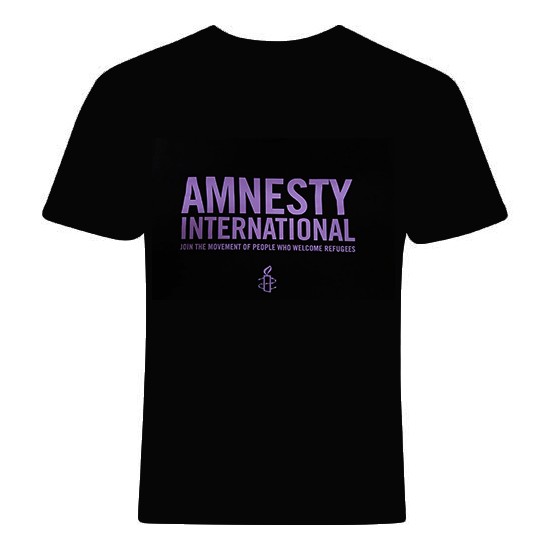 T-SHIRT "AMNESTY INTERNATIONAL" ΓΥΝΑΙΚΕΙΟ ΜΑΥΡΟ | Διεθνής Αμνηστία ...
