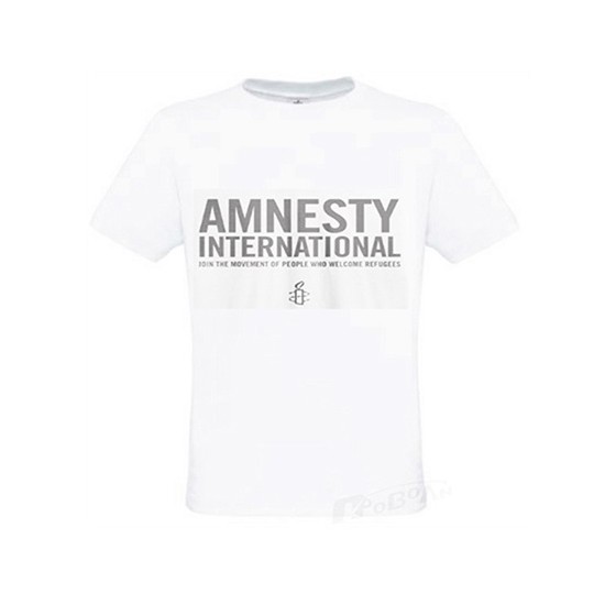 T-SHIRT "AMNESTY INTERNATIONAL" ΓΥΝΑΙΚΕΙΟ ΛΕΥΚΟ-ΓΚΡΙ | Διεθνής Αμνηστία ...